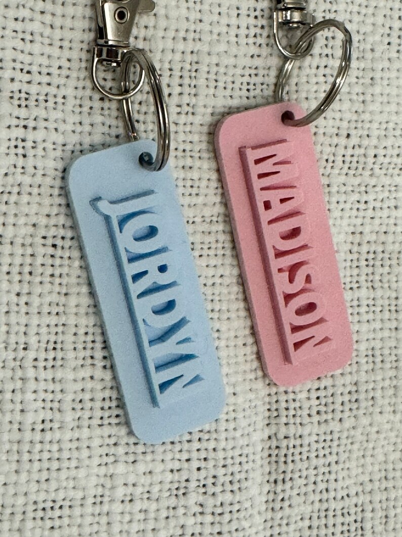 Personalized Laser Cut Acrylic Key Chain With Ring - Etsy