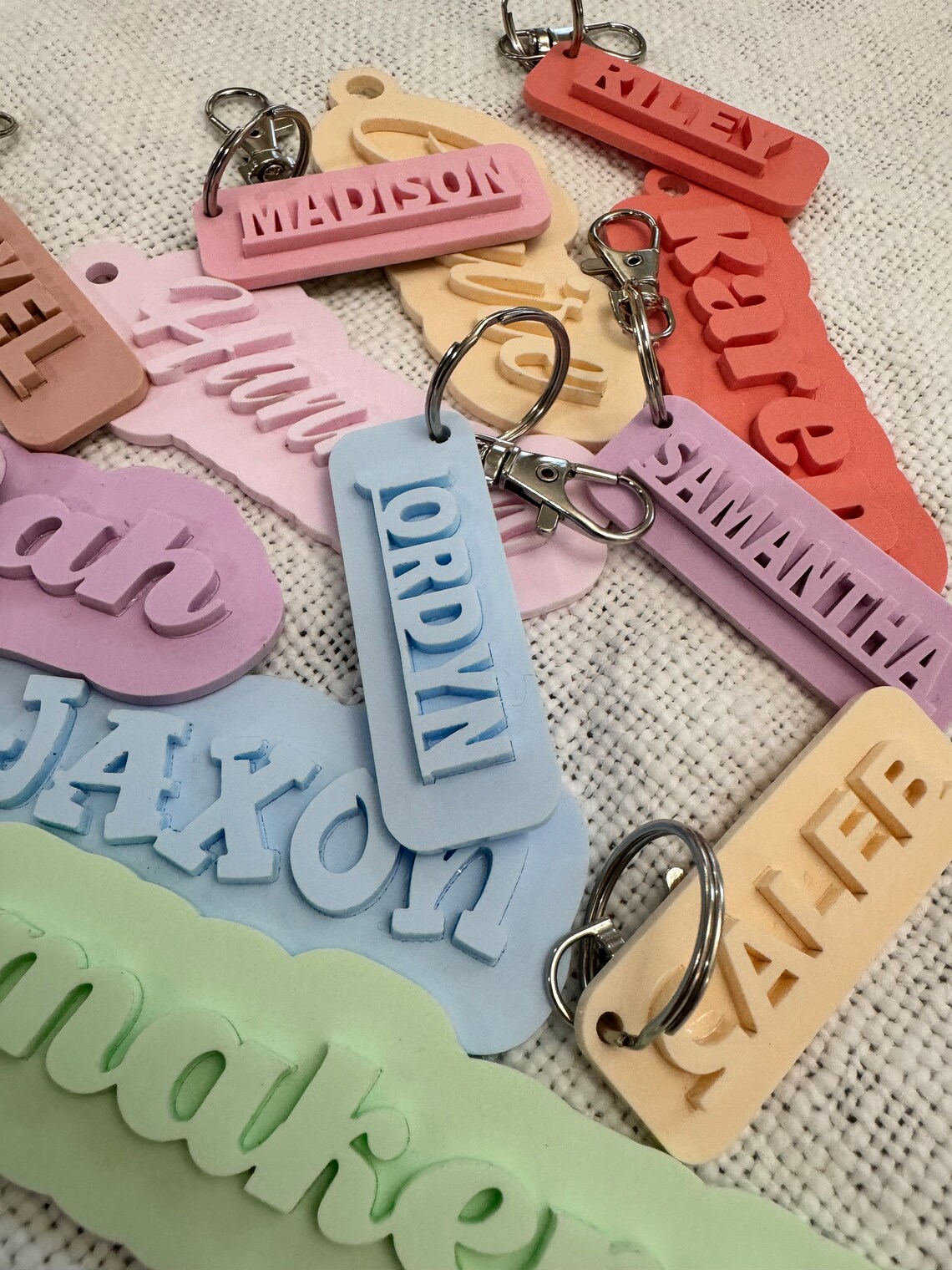 Personalized Laser Cut Acrylic Key Chain With Ring - Etsy