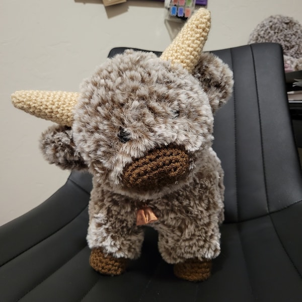 Large Highland Cow Plush - Etsy