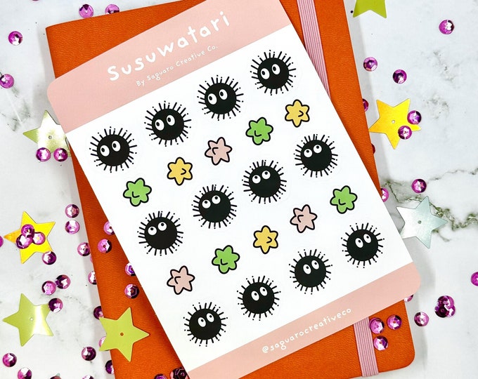 Susuwatari Soot Sprite Sticker Sheet / Sticker Sheet for Planner ...