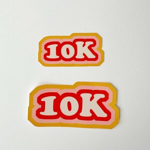 Runner Sticker 10K (size Options Available) / Water Resistant Sticker ...