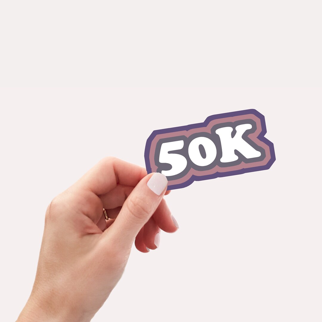 Runner 50K Sticker (size Options Available)/ Water Resistant Sticker ...