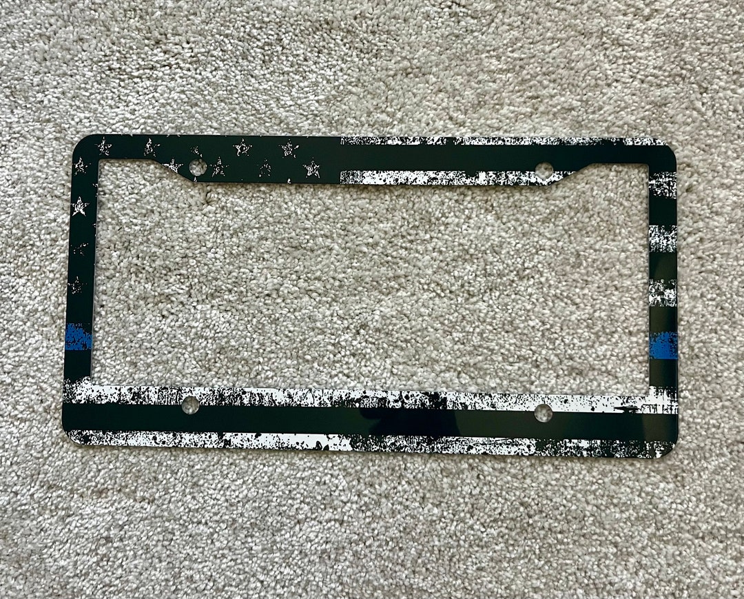 License Plate Frame Law Enforcement Support Law Enforcement Plate Frame ...