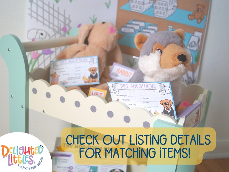 Pet Adoption Certificate, Pet Adoption Pretend Play, Pet Adoption Party ...