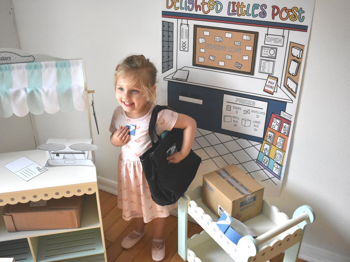 Post Office Pretend Play, Pretend Play Printables, Digital Pretend Play ...