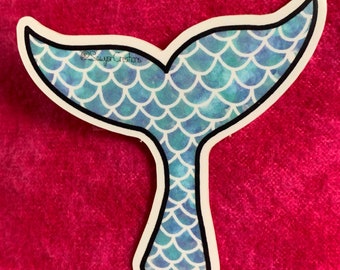 Mermaid Tail Sticker | Etsy