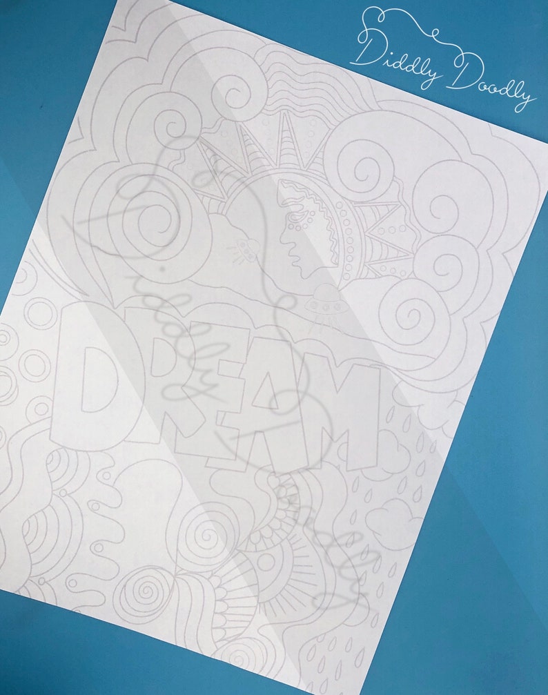 Tracing Pages Diddly Doodly Coloring Pages Adult Coloring - Etsy Norway
