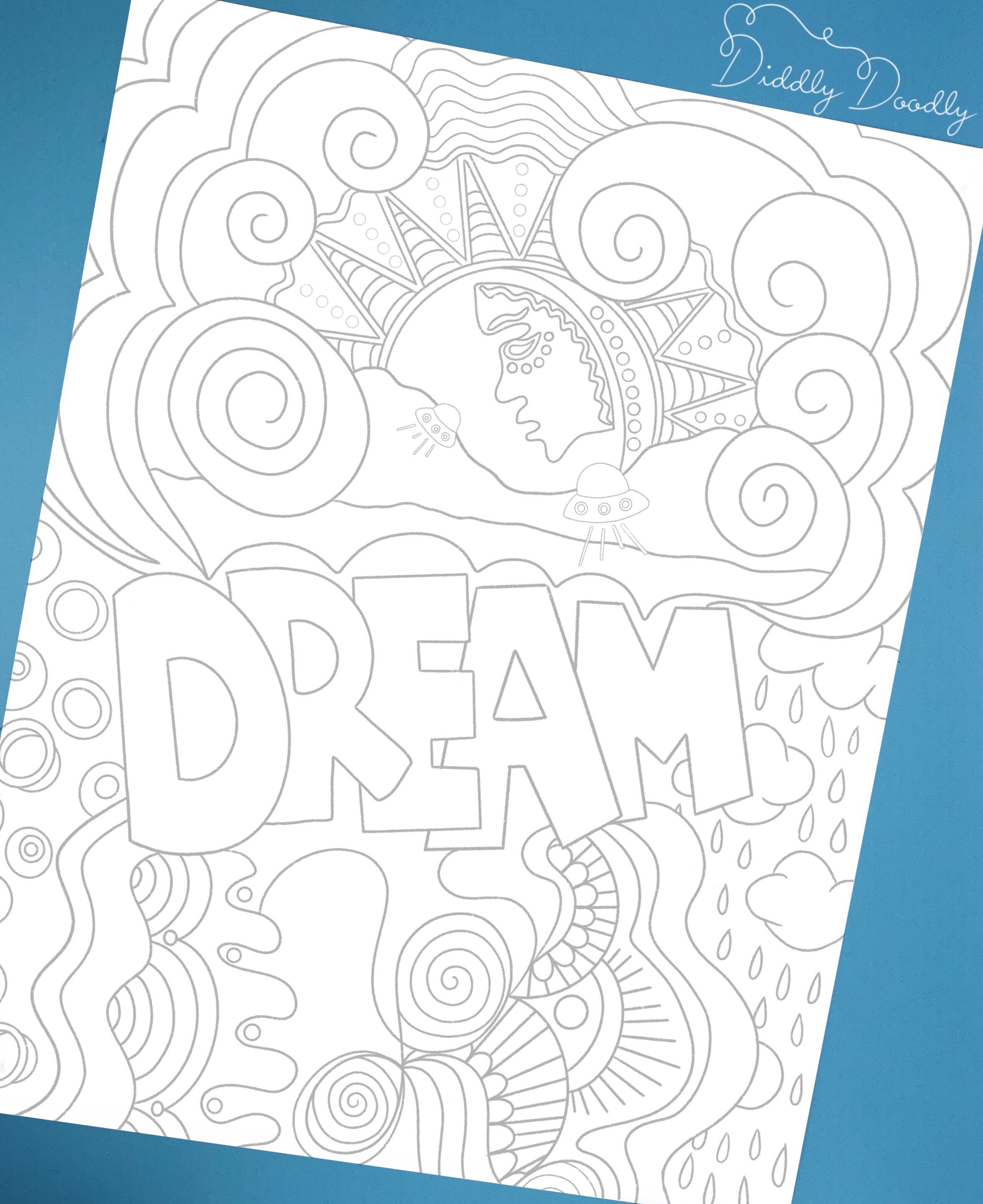 Tracing Pages Diddly Doodly Coloring Pages Adult Coloring - Etsy Ireland
