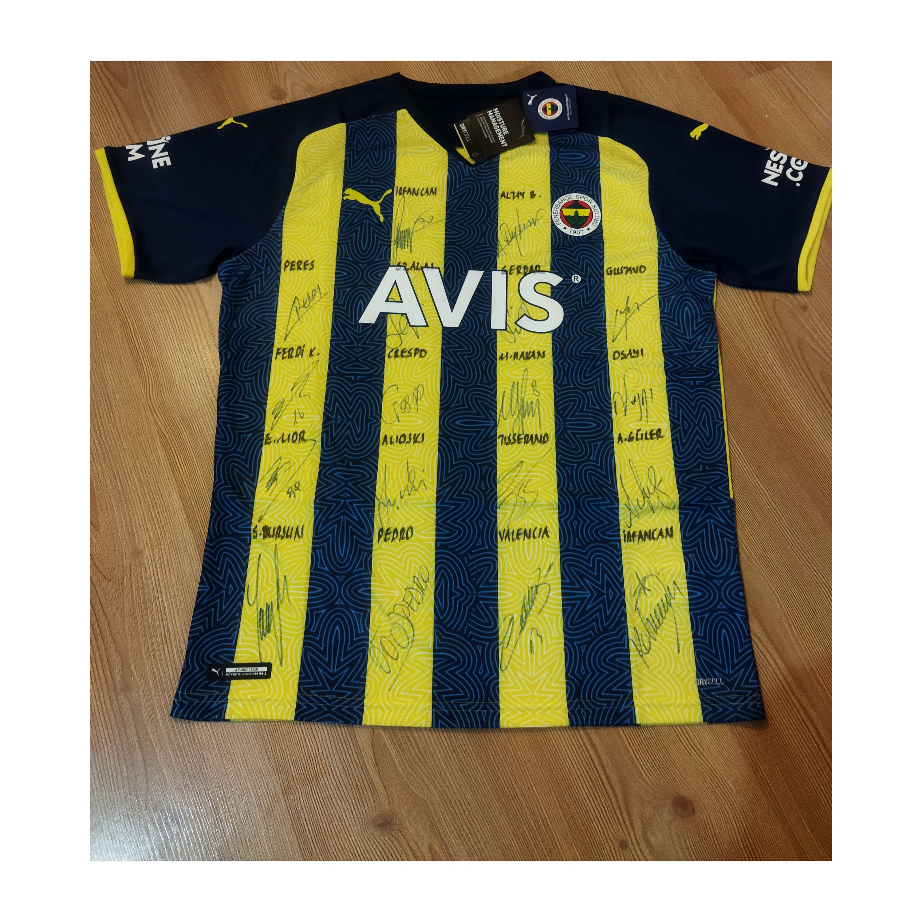Fenerbahce 21/22 Jersey Fenerbahçe İmzalı Forma Fenerbahce Signed the ...