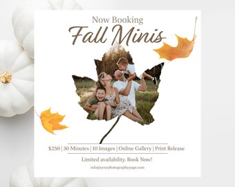 Fall Mini Template | Etsy