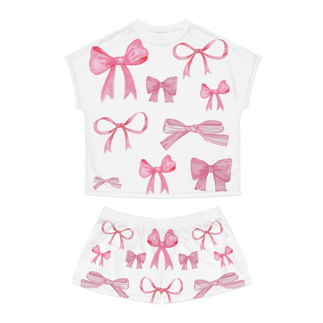 Pink Bow Pajamas - Etsy