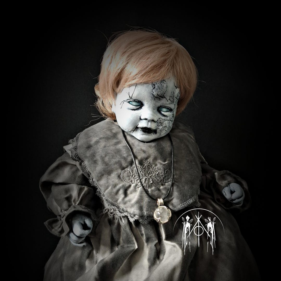 Sable. Weighted Horror Porcelain Baby Doll Halloween Witchy Display ...
