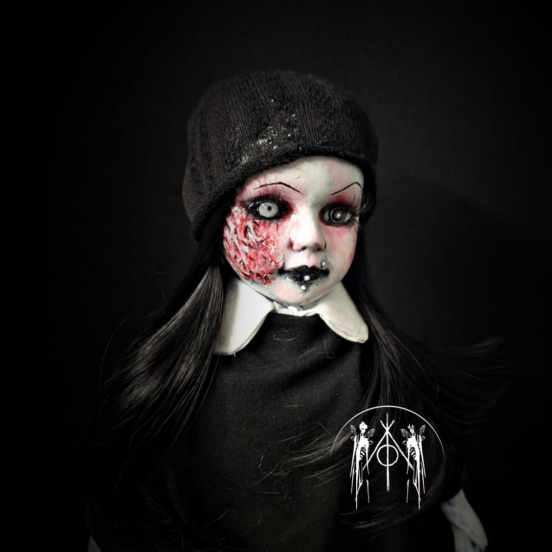 Echo Gothic Porcelain Doll – Creepy Witchy Halloween Display - Etsy