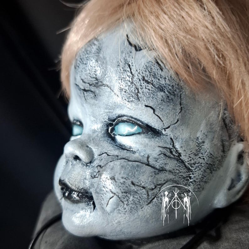 Sable. Weighted Horror Porcelain Baby Doll Halloween Witchy Display ...