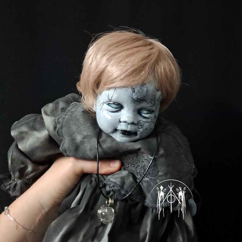 Sable. Weighted Horror Porcelain Baby Doll Halloween Witchy Display ...