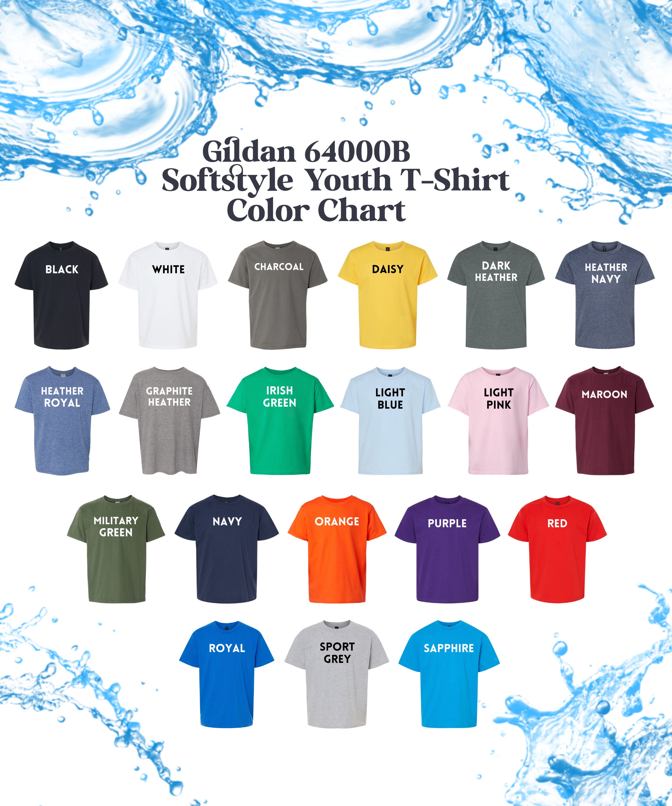 Youth Shirt, Youth T Shirt, Blank Gildan Softstyle Youth T Shirt, Blank ...
