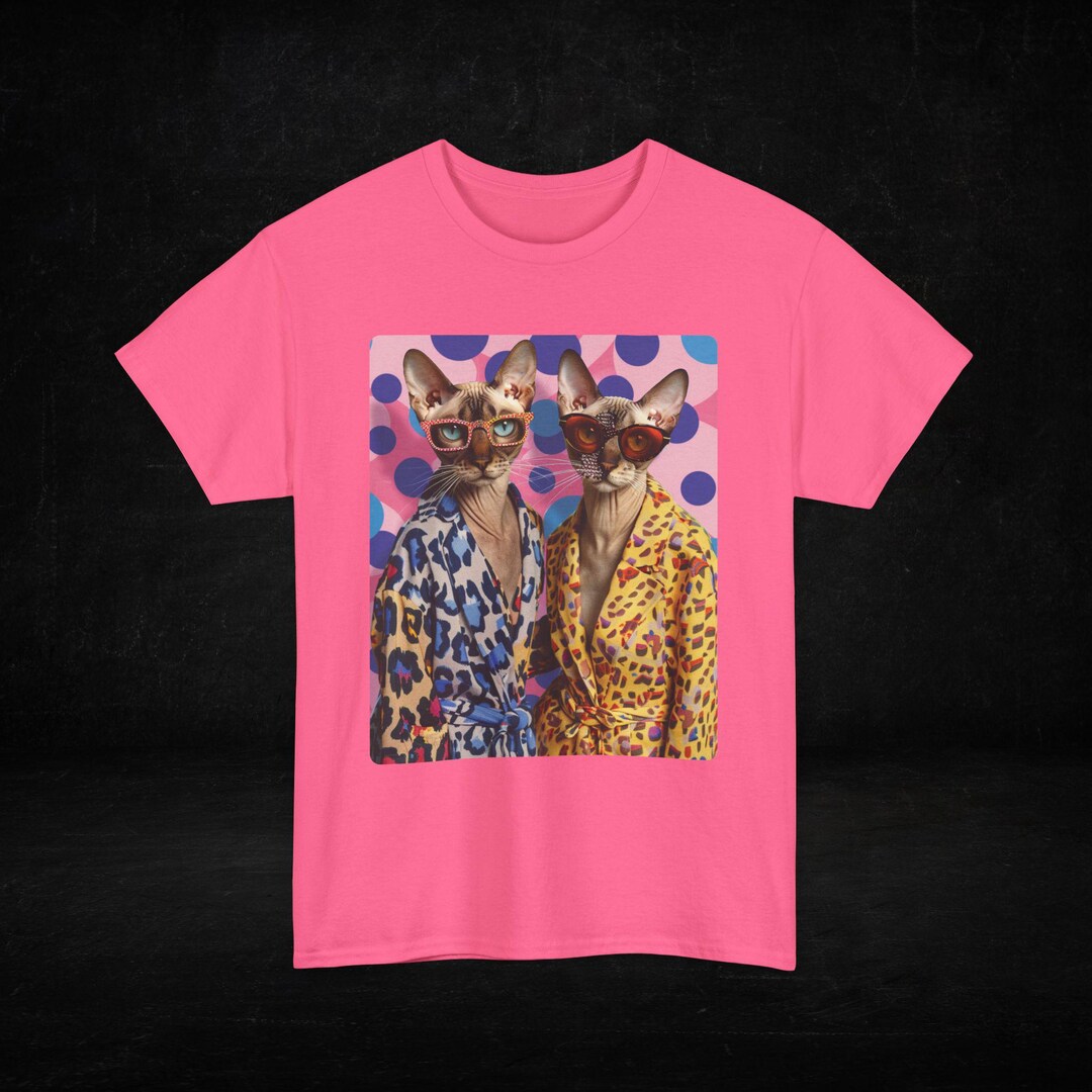 Quincy and Farrah Circa 1970 T-shirt, Funny Cat T-shirt, the Kitty ...