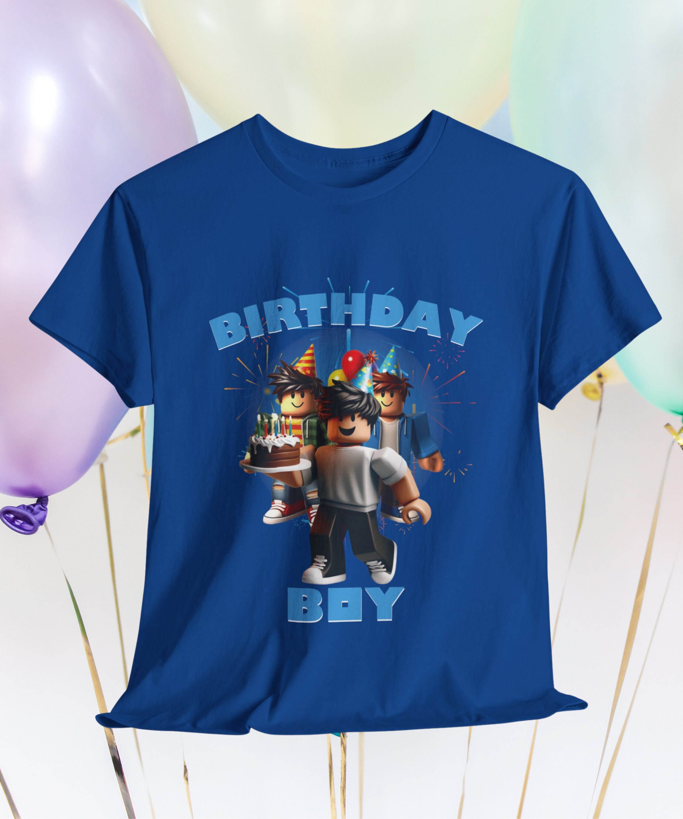 Rblox Birthday T-shirt, Rblox Birthday Boy Shirt, Rblox Bday Tee ...