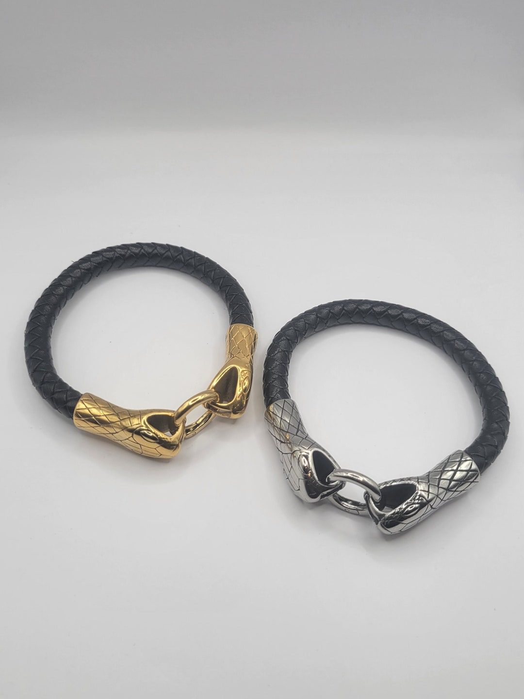 Double Snakehead Bracelet - Etsy