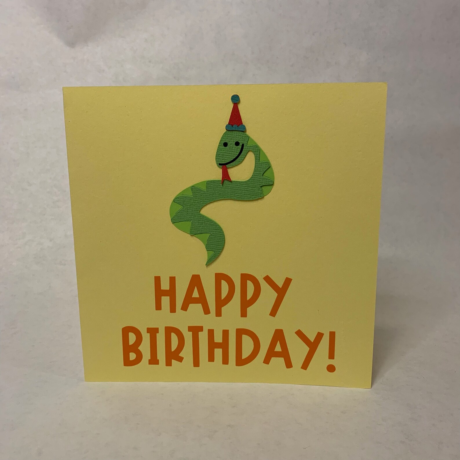 Snake Birthday Card Cut Layered Paper - Etsy