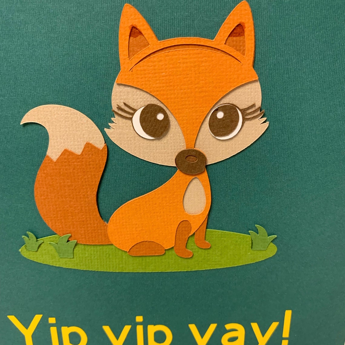 Yip Yip Yay Fox Card - Etsy
