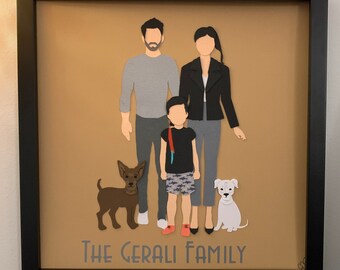 Cut Paper Portrait | Etsy