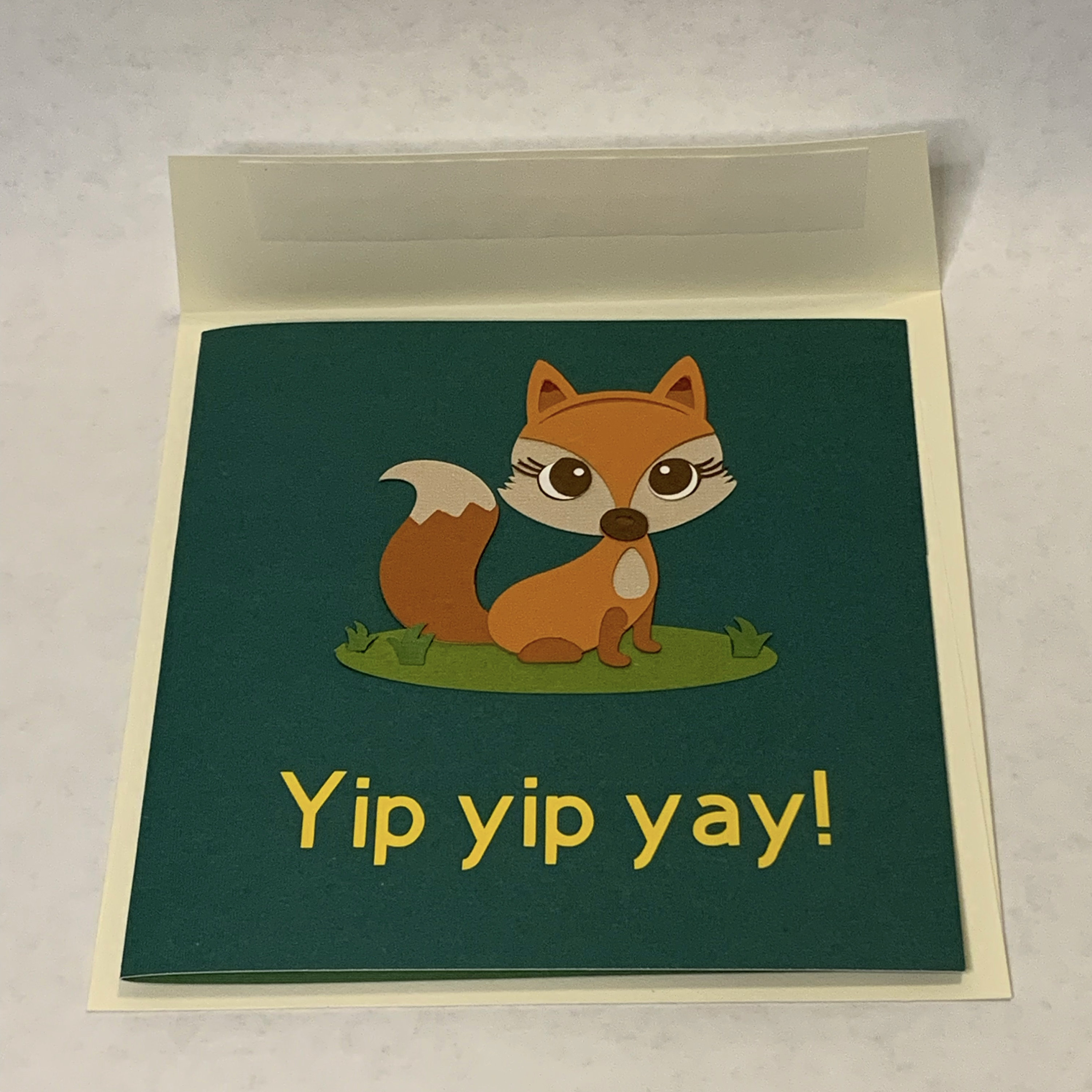 Yip Yip Yay Fox Card - Etsy