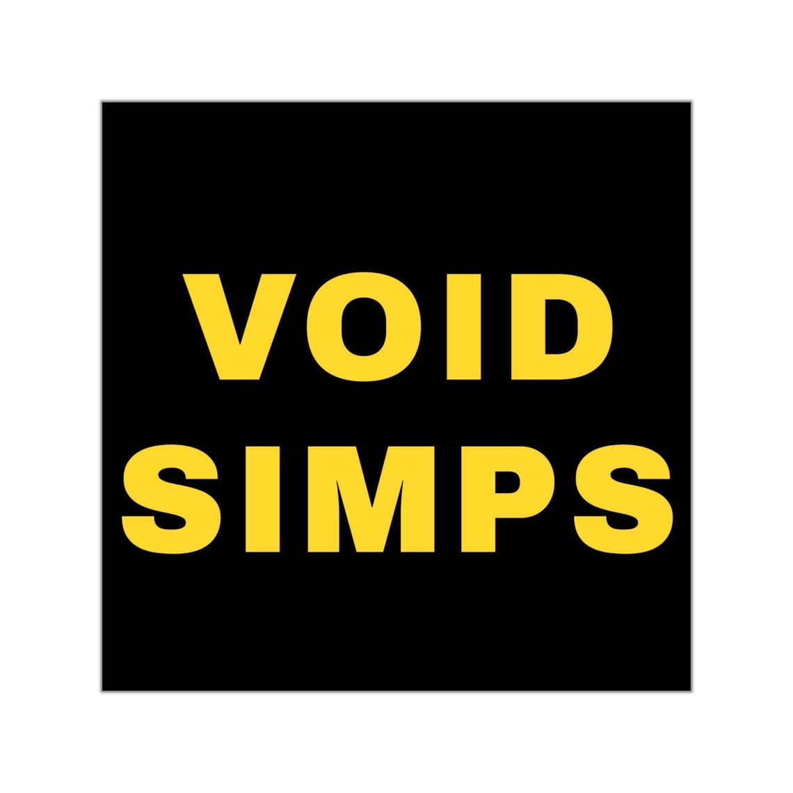Void Simps Square Vinyl Stickers - Etsy