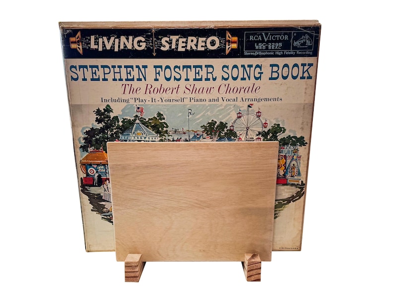 Rustic Reclaimed Wood Vinyl Record Flip Stand | LP Storage - Etsy