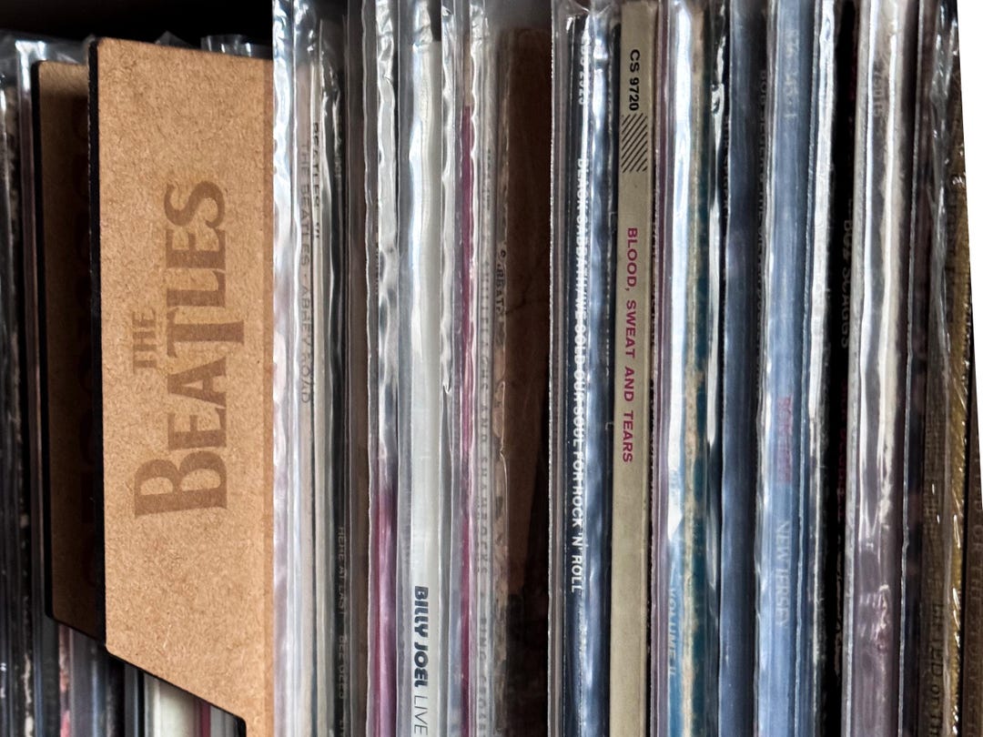 The Beatles Vinyl Record Divider: Handmade MDF Music Organizer - Etsy