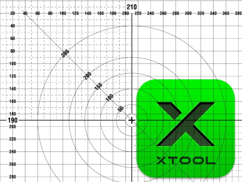 Xtool D1 Pro Basic Spoil Board 420mm X 390mm Basic and Circular Grid ...
