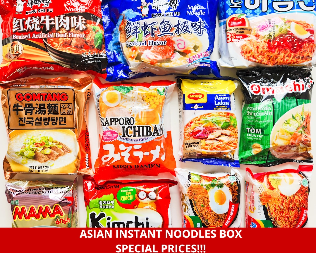 Exotic Rare Asian Ramen & Ramyeon Assorted Ramen Box Mixed Noodles Box ...
