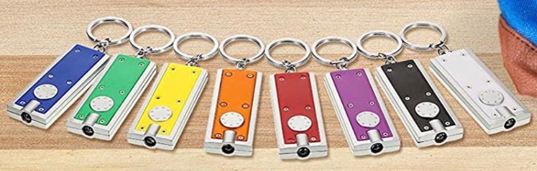 Colored Flashlight Keychain - Etsy