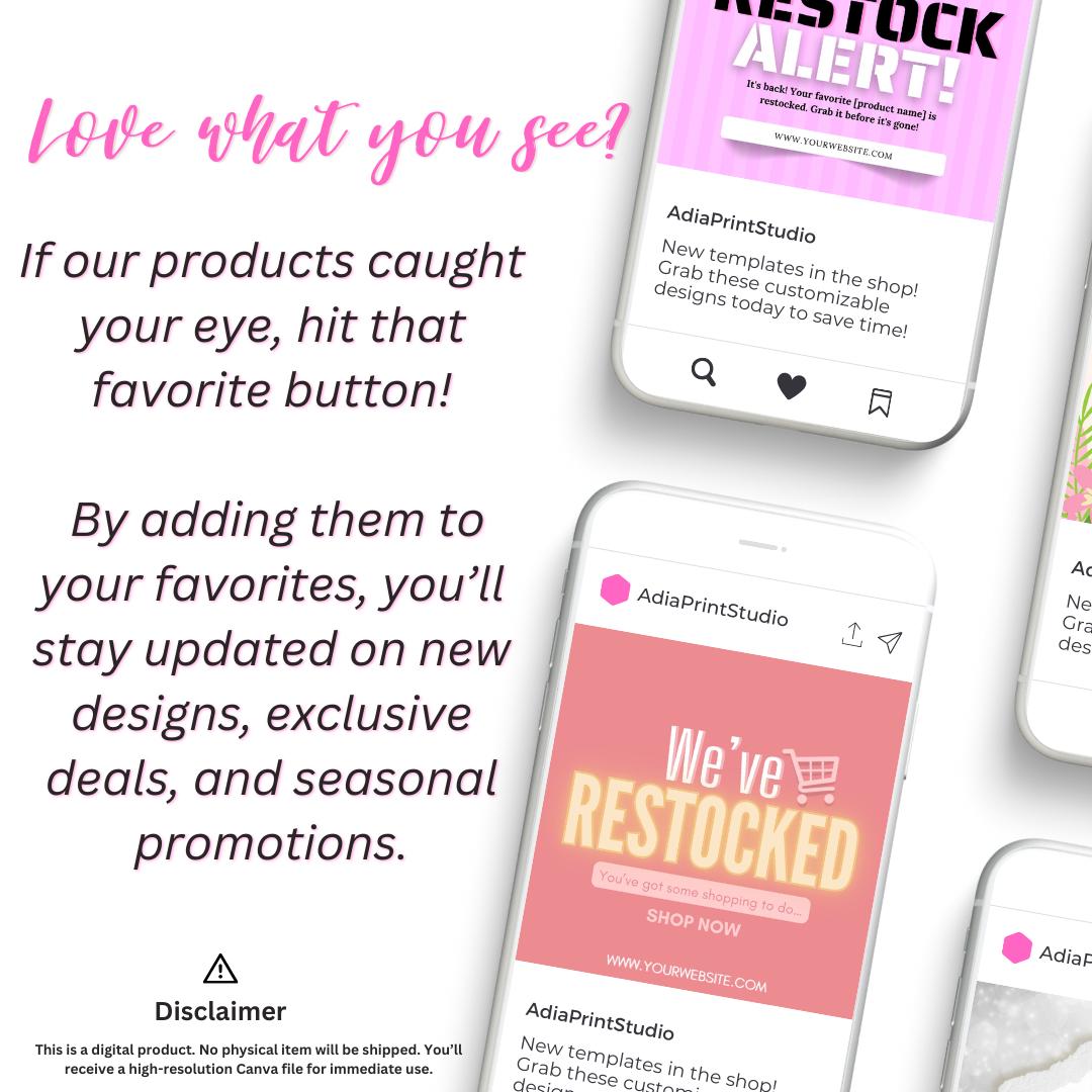 Restock Alert Animated Motion Flyer Video, Product Restocked Flyer ...