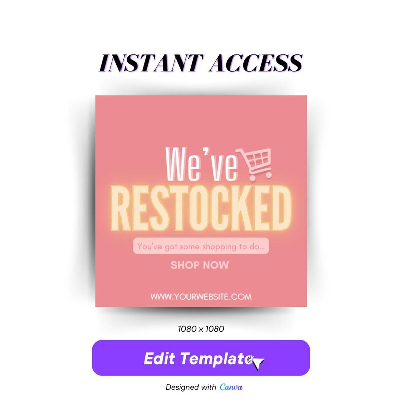 Restock Alert Animated Motion Flyer Video, Product Restocked Flyer, We ...