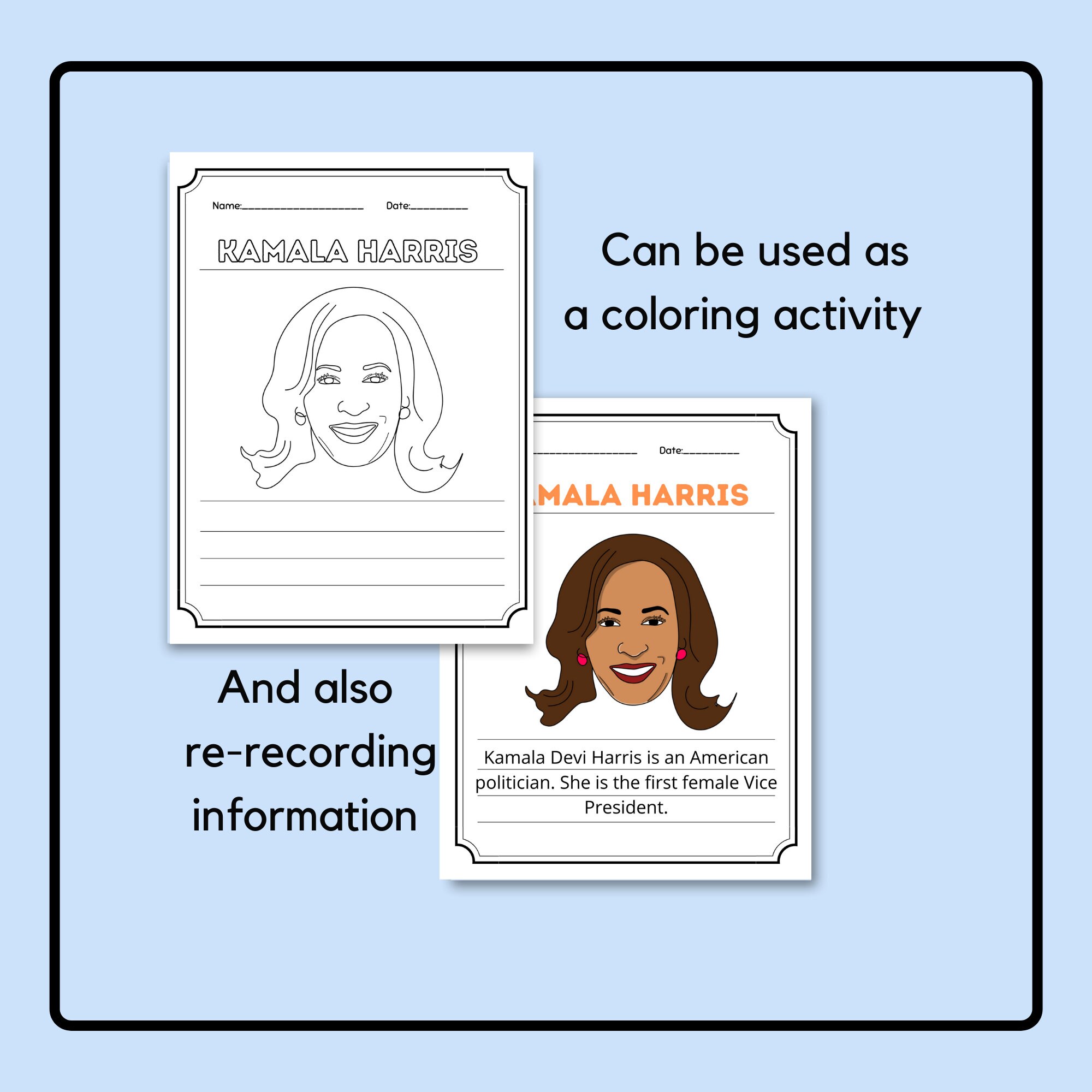 Influential & Inspirational Women in History Coloring Pages| Women ...