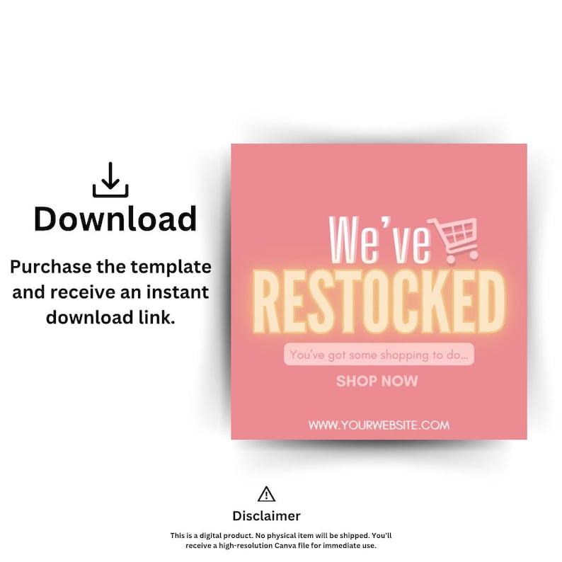 Restock Alert Animated Motion Flyer Video, Product Restocked Flyer, We ...