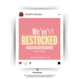 Restock Alert Animated Motion Flyer Video, Product Restocked Flyer, We ...