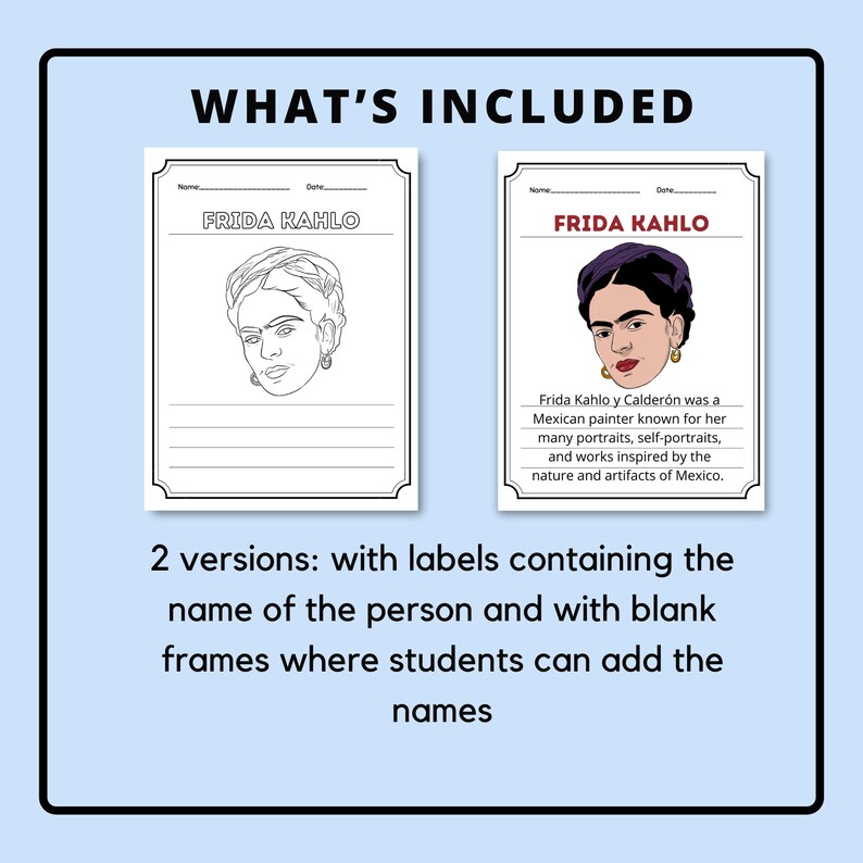 Influential & Inspirational Women in History Coloring Pages - Etsy