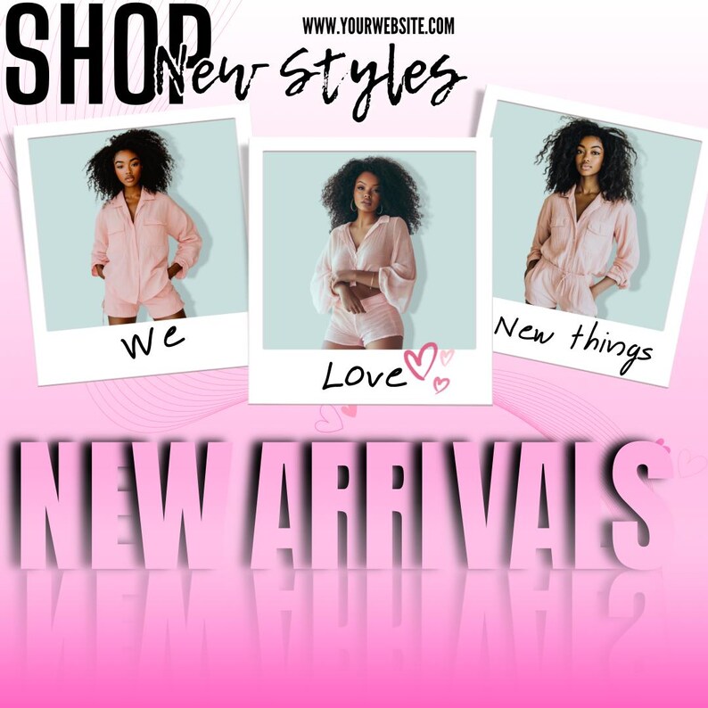 Bogo New Arrivals Editable Flyer Canva Template, New Arrival Boutique ...