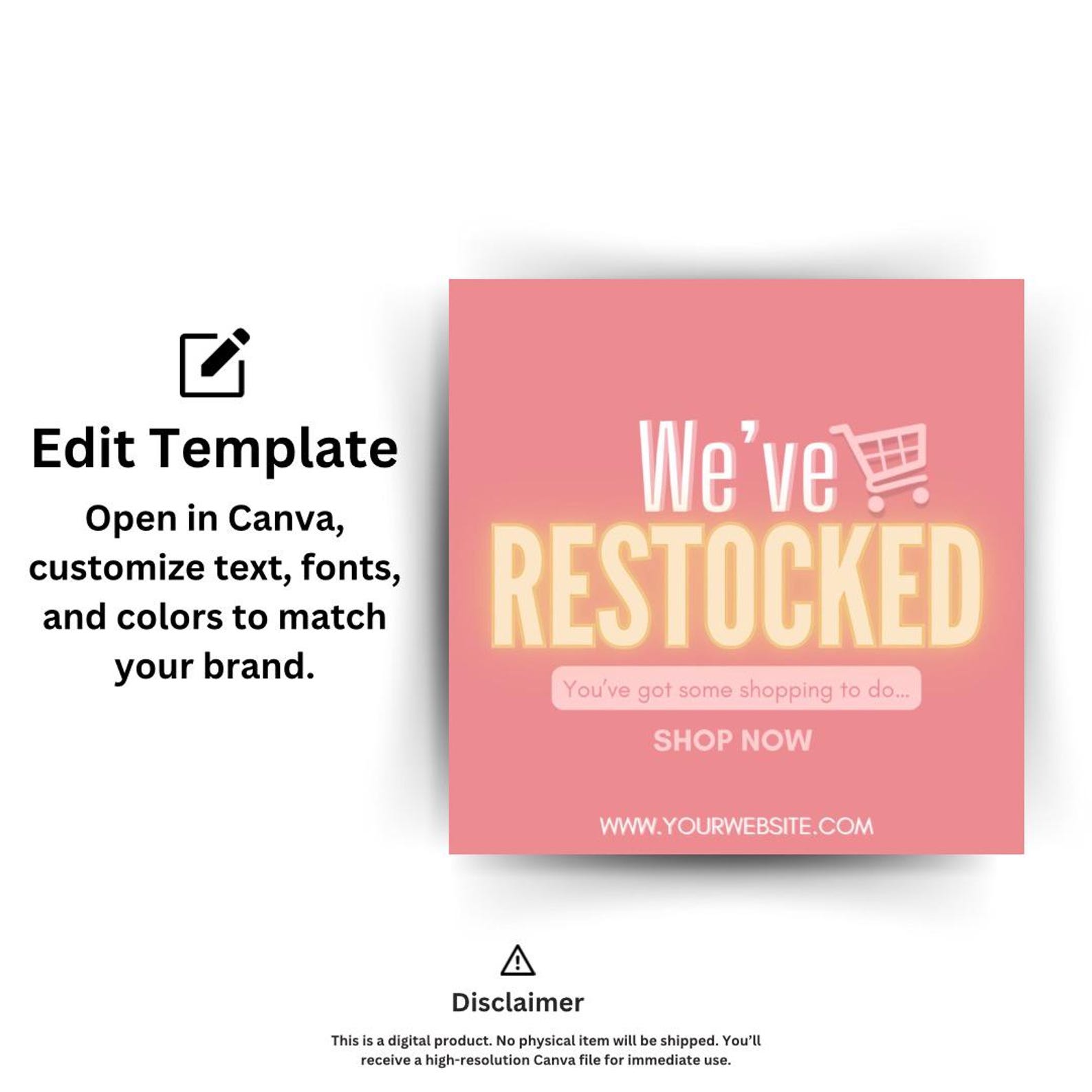 Restock Alert Animated Motion Flyer Video, Product Restocked Flyer, We ...