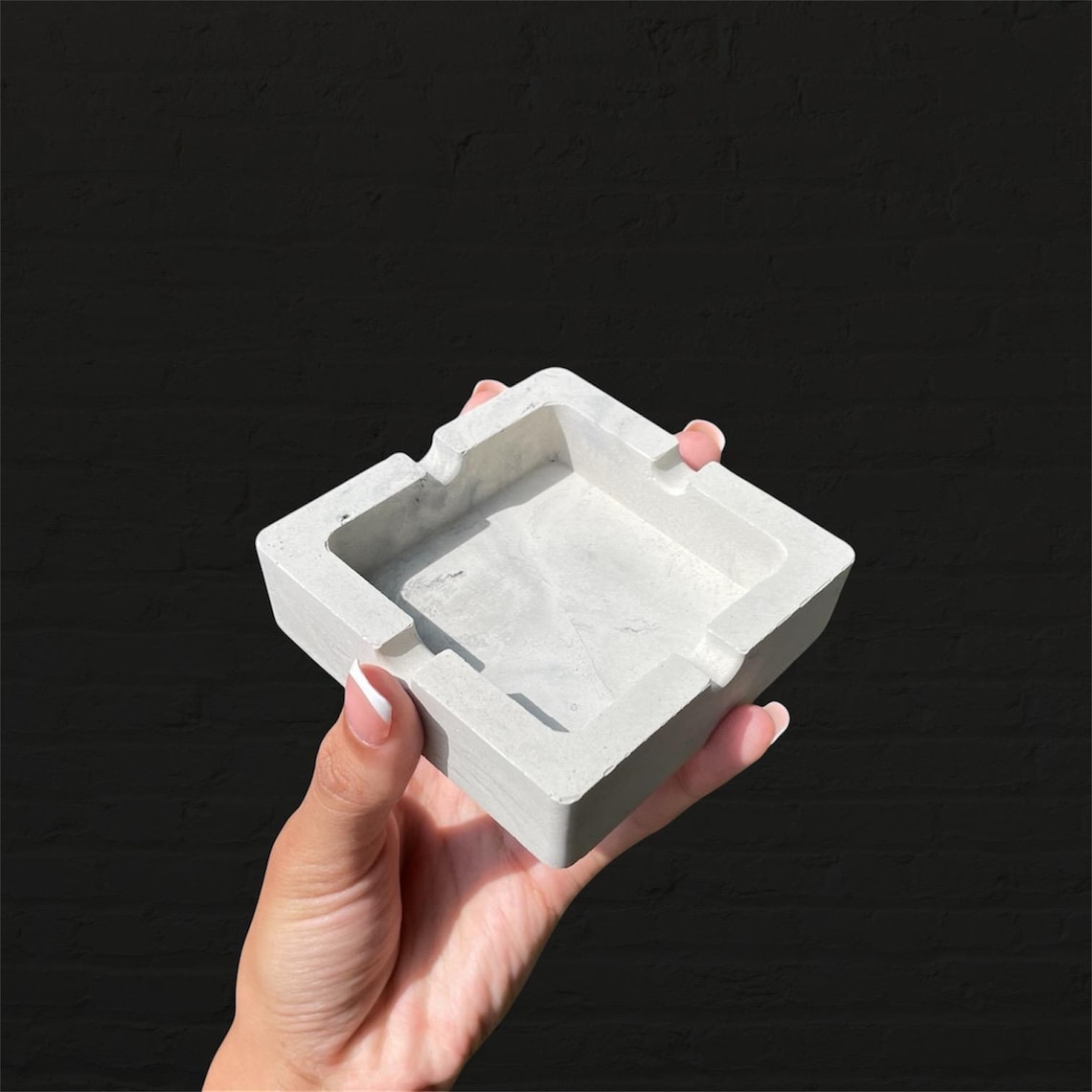 Minimalist Cement Ash Tray | Modern Concrete Tray | Jewelry Holder - Etsy