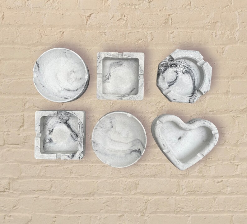 Minimalist Cement Ash Tray | Modern Concrete Tray | Jewelry Holder - Etsy