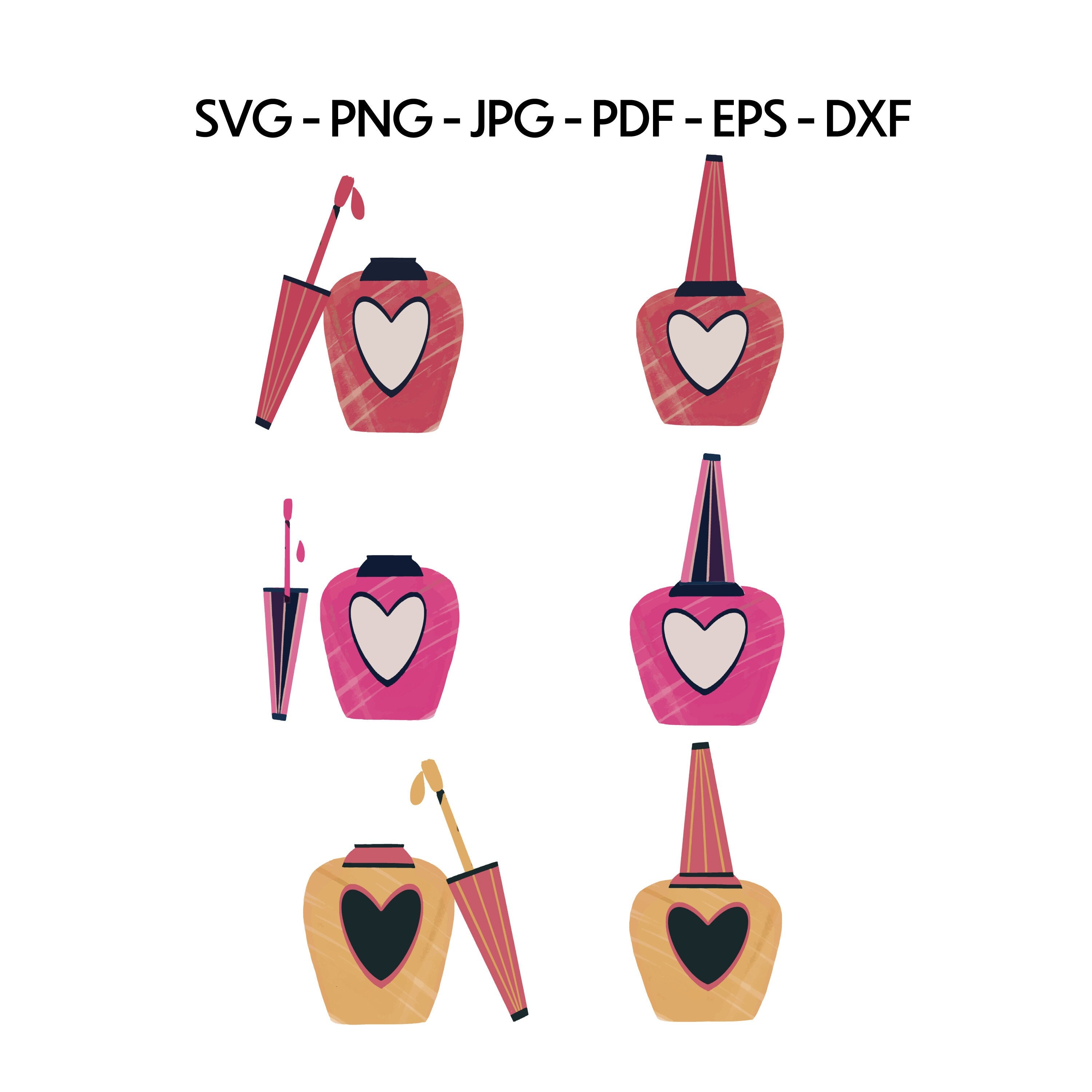 Nail Polish Mani-pedi SVG Clipart - Etsy