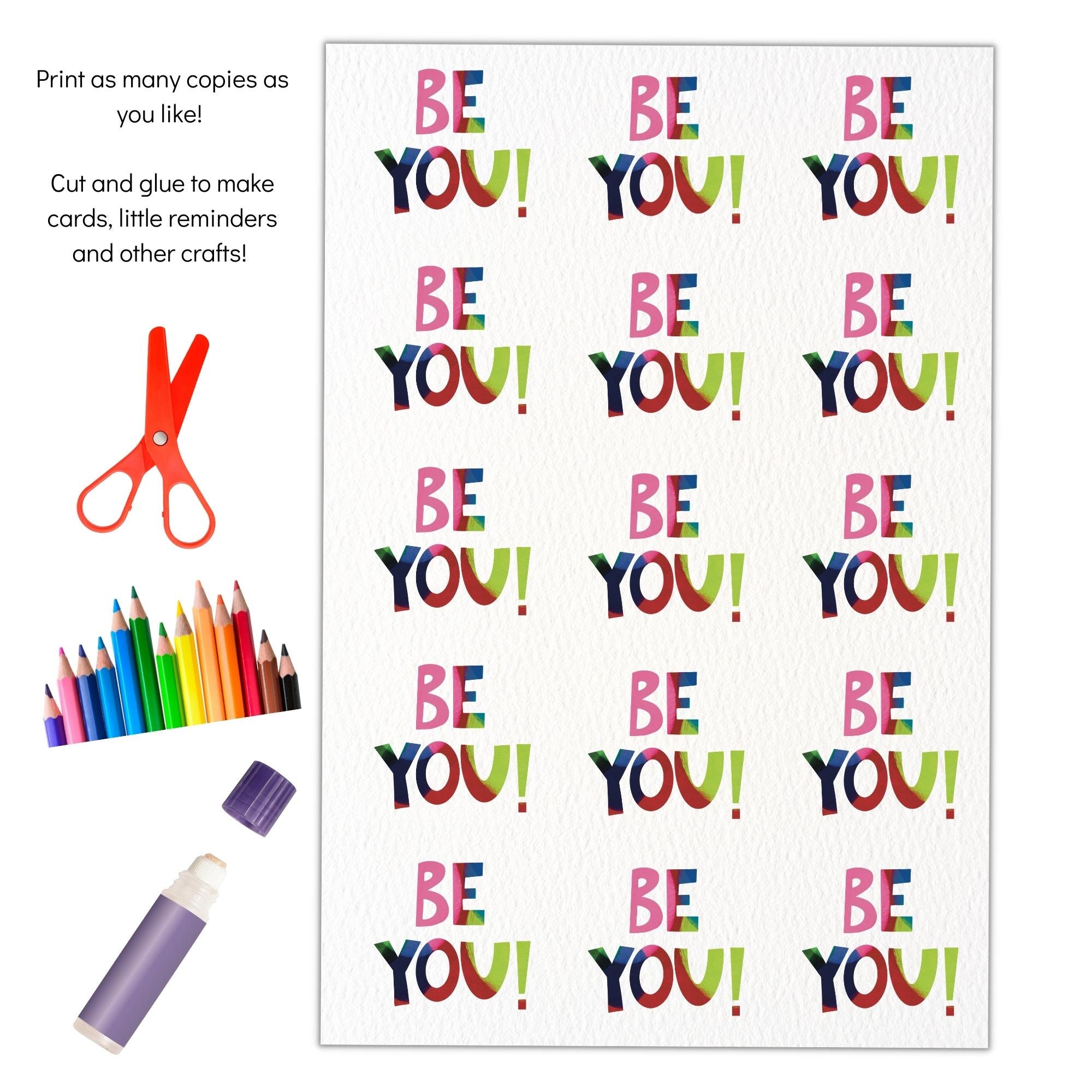 Be You SVG, Growth Mindset Cut File, Instant Digital Download Graphic ...