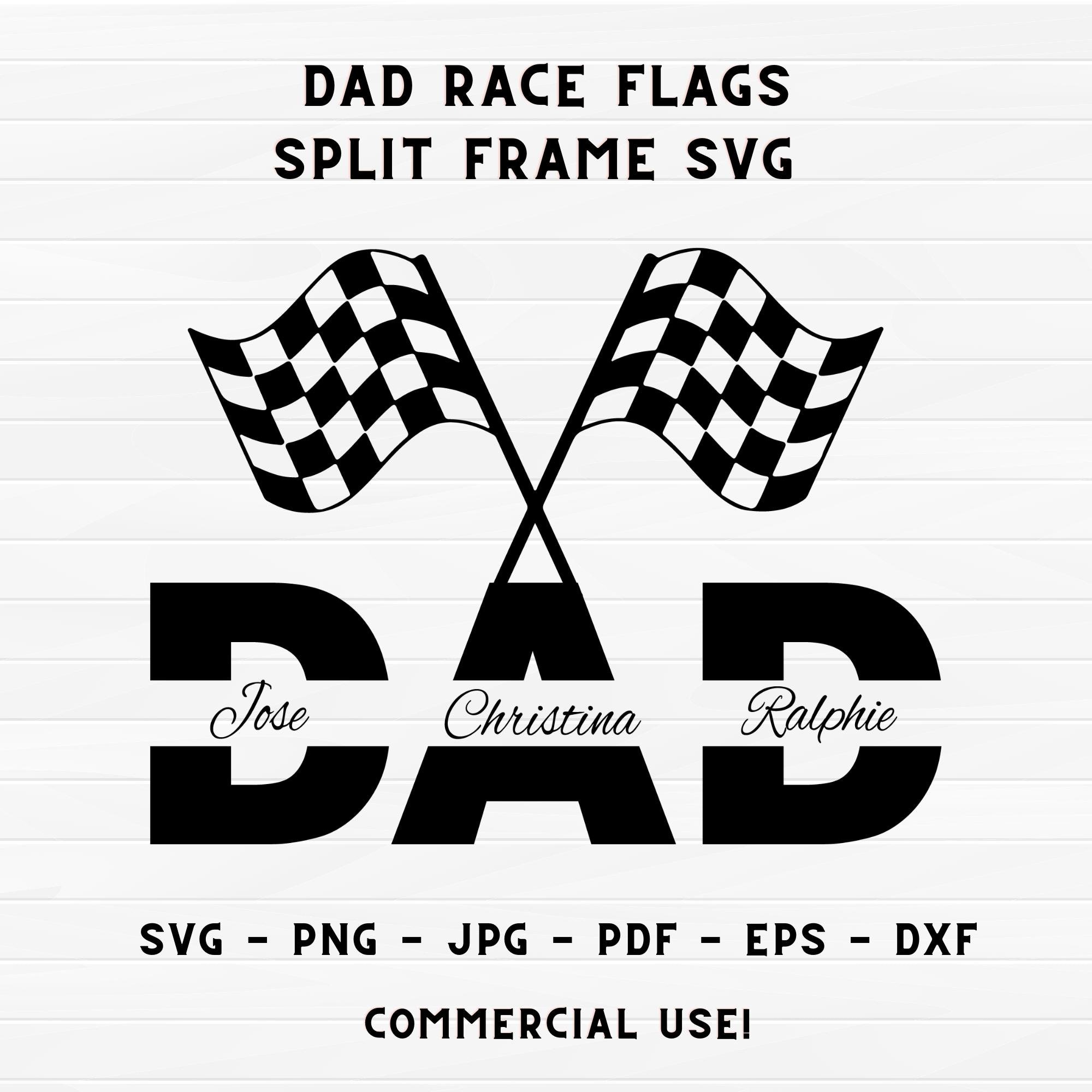 Father's Day Race Flags SVG Dad SVG Father Svg Dad - Etsy