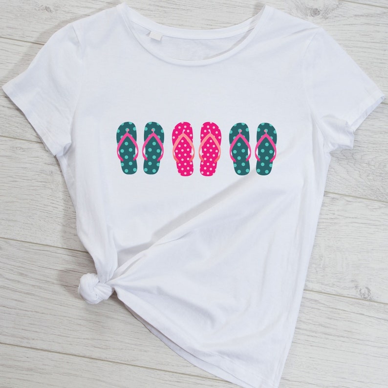 Polka-dot Flip Flops SVG Summer Svg Instant Download - Etsy