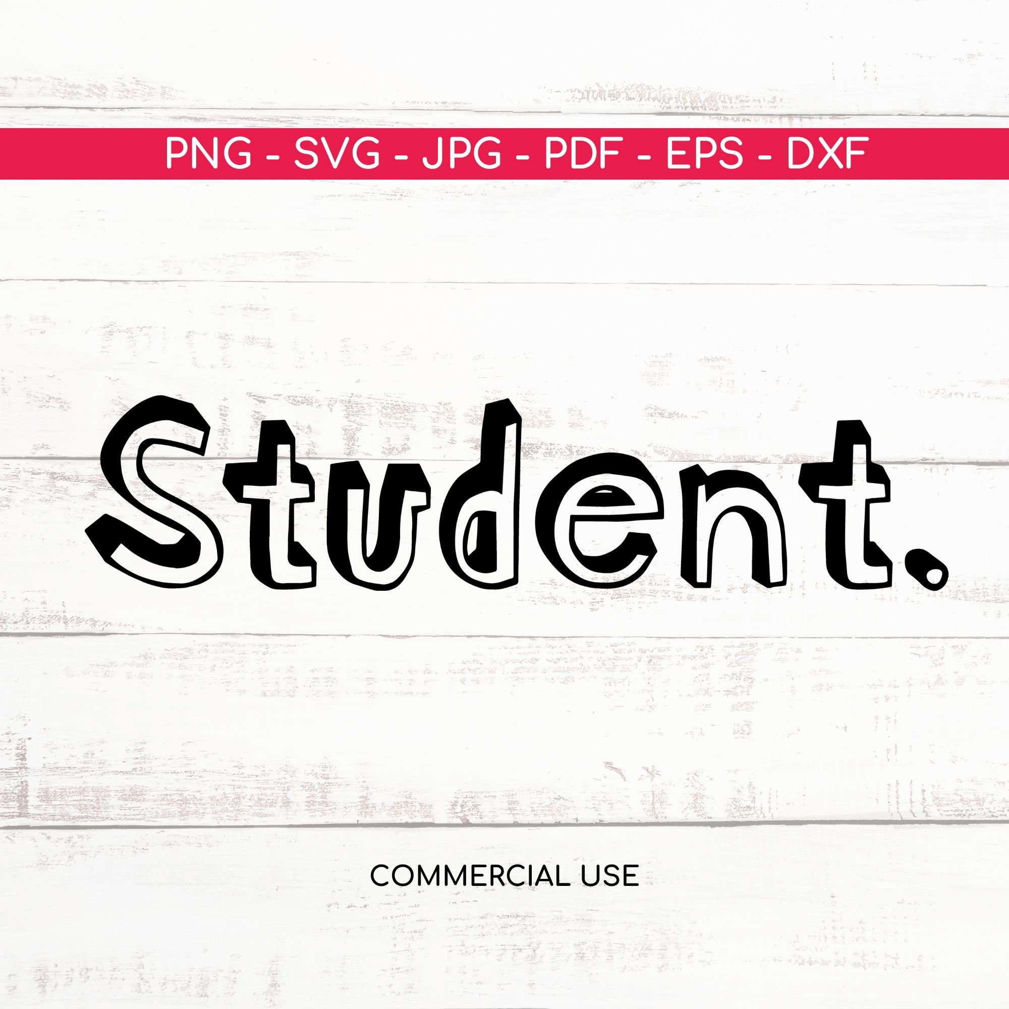 Student PNG, Svg,pdf,jpg,eps, Dxf Minimalist T-shirt Design ...