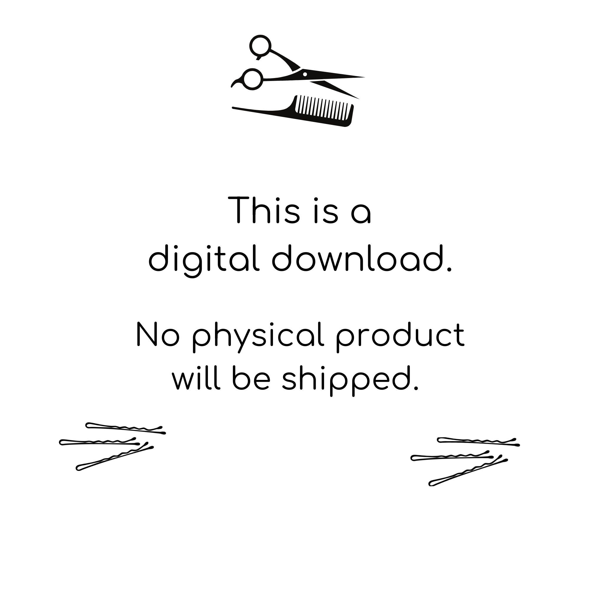 Personalized Hair Stylist Name Frame SVG Custom Hairdresser Gift Salon ...