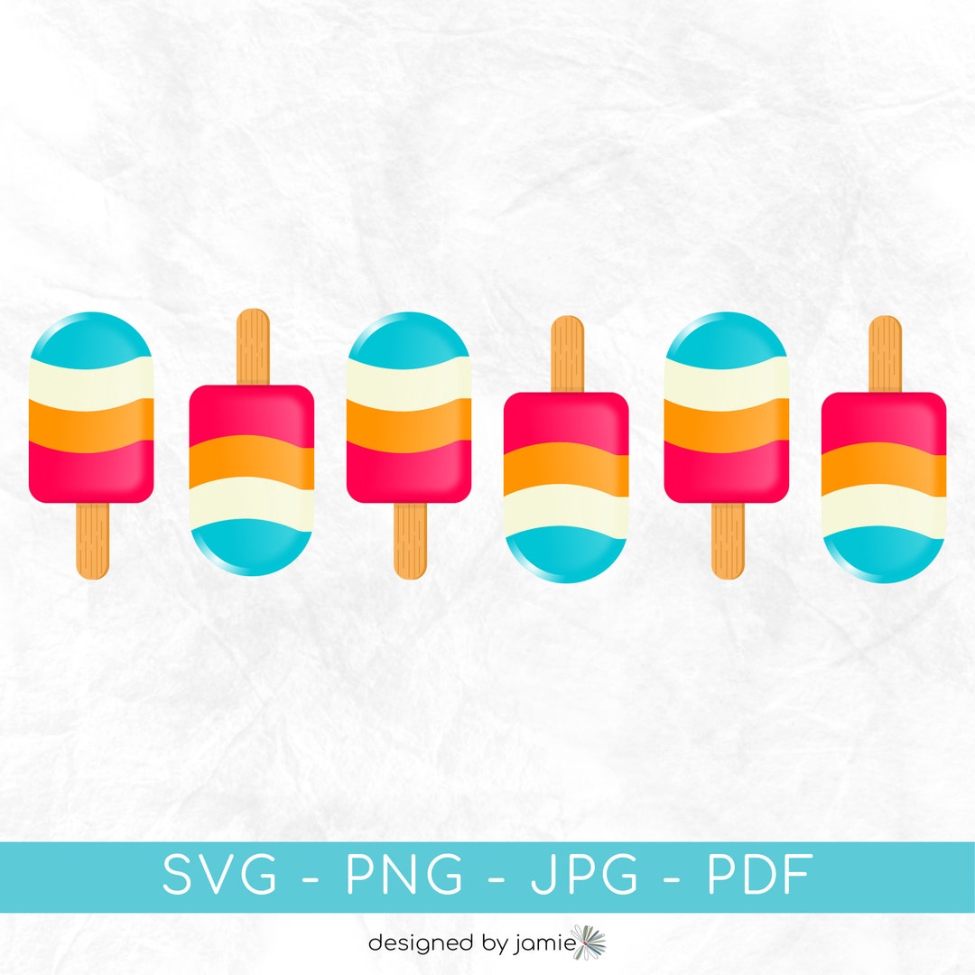 Popsicle, Summer SVG Clipart for Sublimation and Personalized Gifts ...